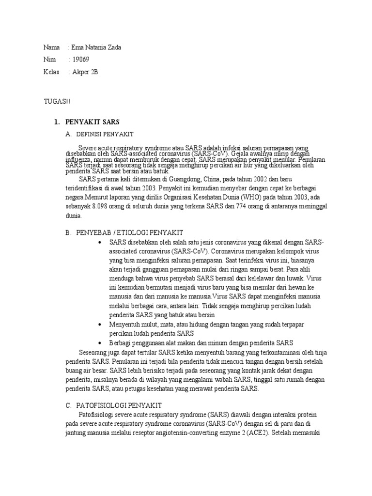 Ema Natania Zada, 19069 Akper 2b Tugas KMB | PDF