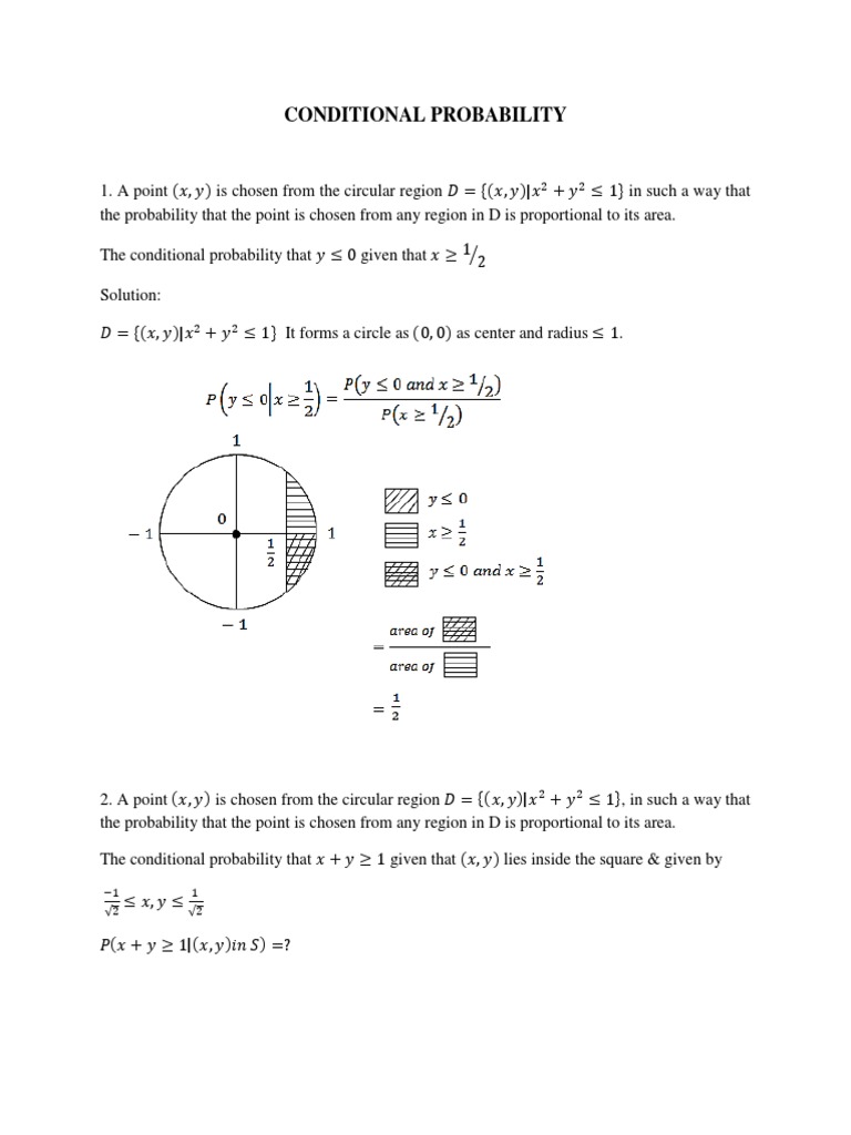 Conditional Probability Notes Pdf Probability Truth