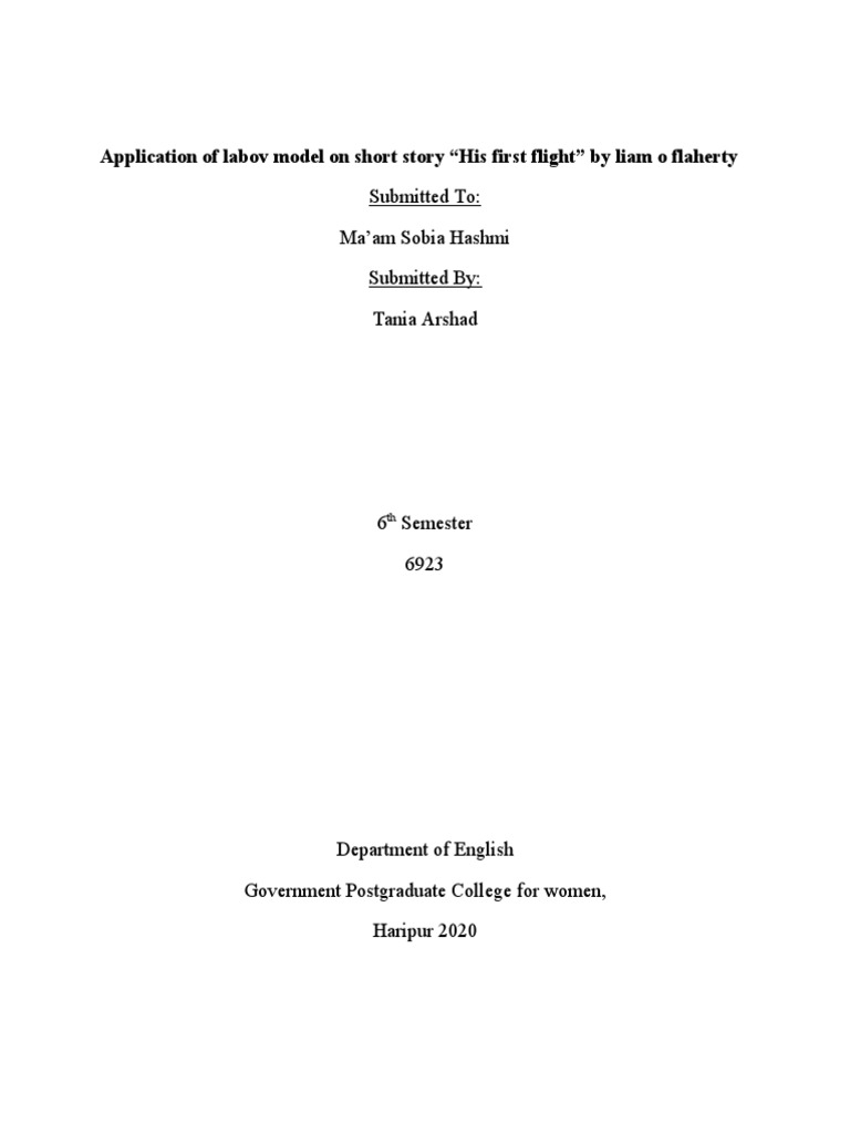 Labov Model of Narrative Essay | PDF | Narrative