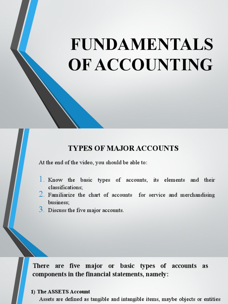 Fundamentals of Accounting | PDF | Debits And Credits | Bookkeeping