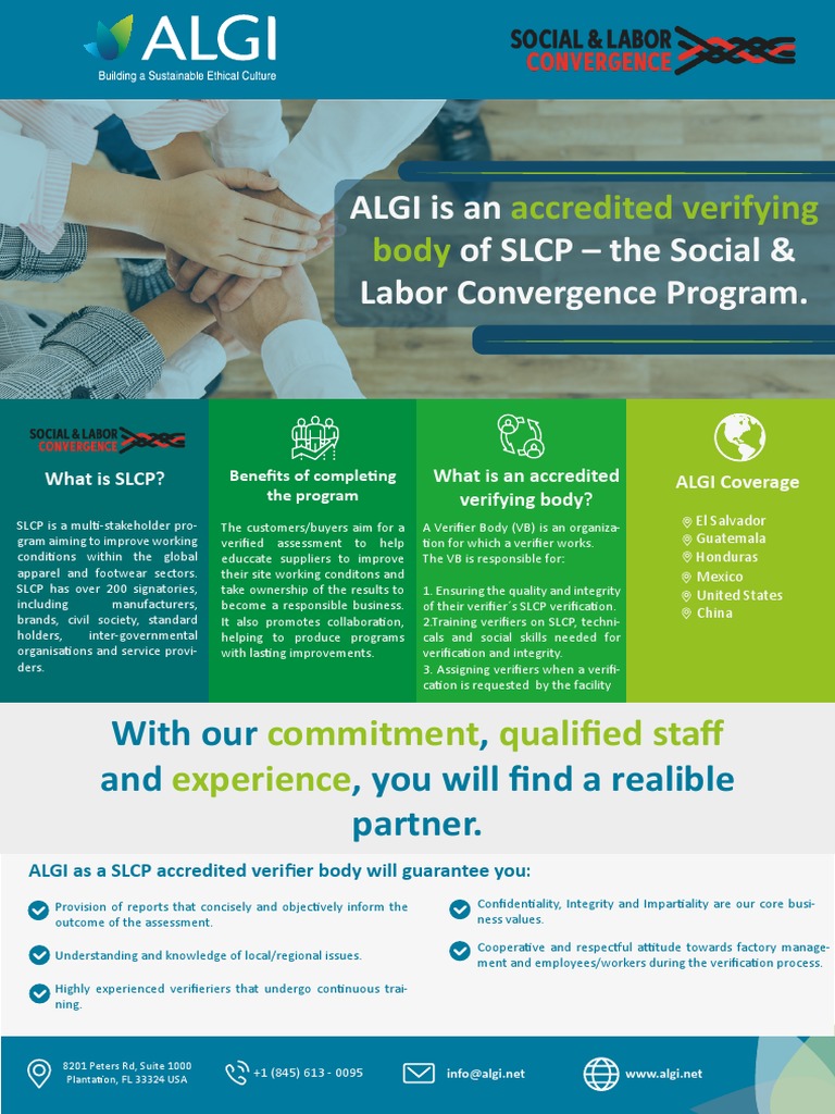 ALGI Is An of SLCP - The Social & Labor Convergence Program | PDF ...