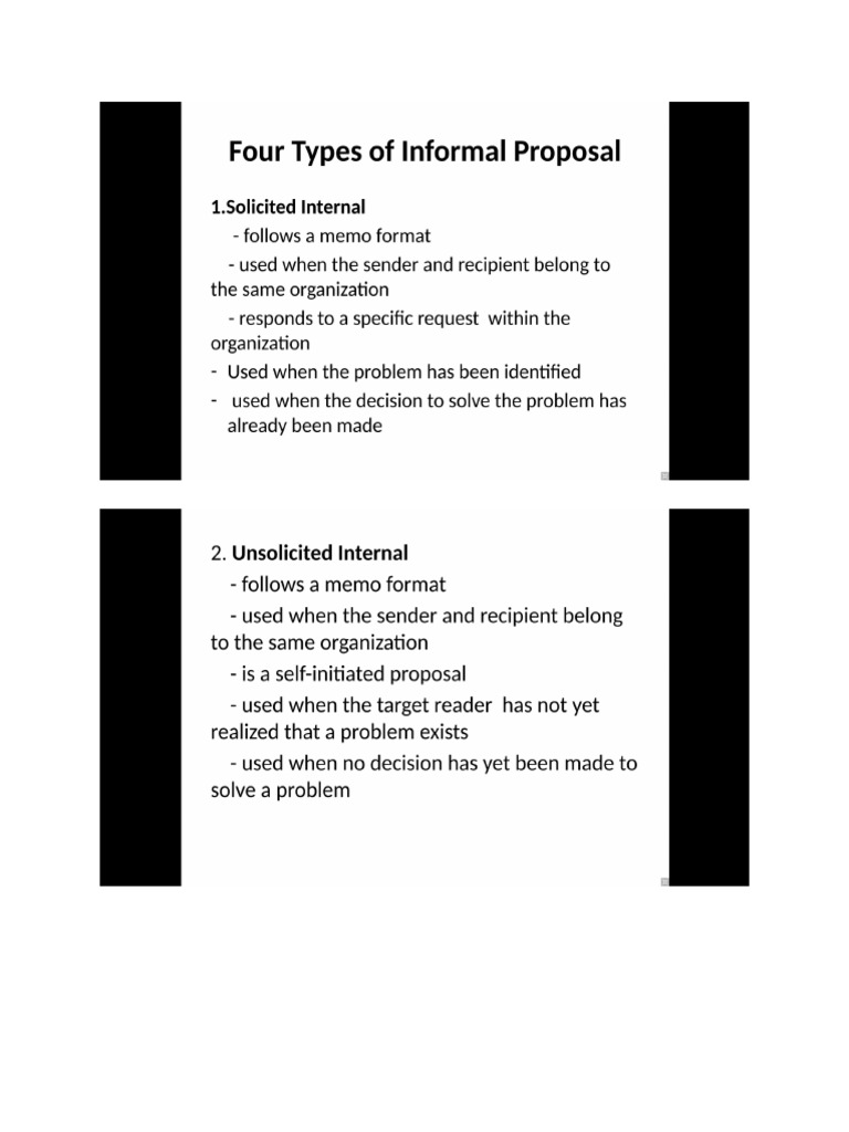 Informal Proposal | PDF