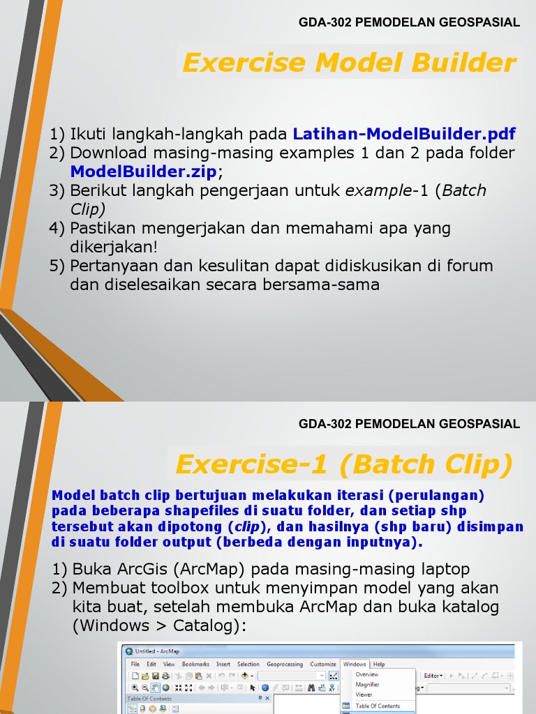 M7 Panduan Exercise1 - Model Builder | PDF