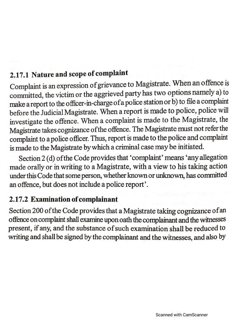 Complaint To Magistrate and Dismissal of Complaint | PDF