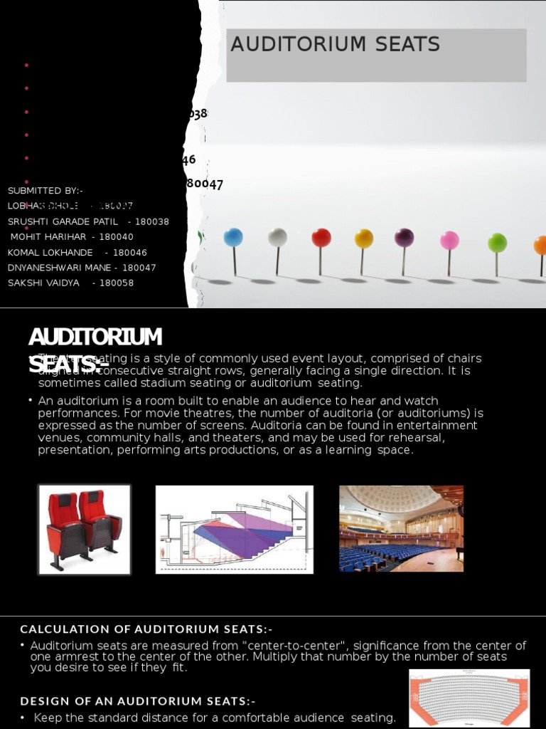 AUDITORIUM | PDF | Aisle | Color