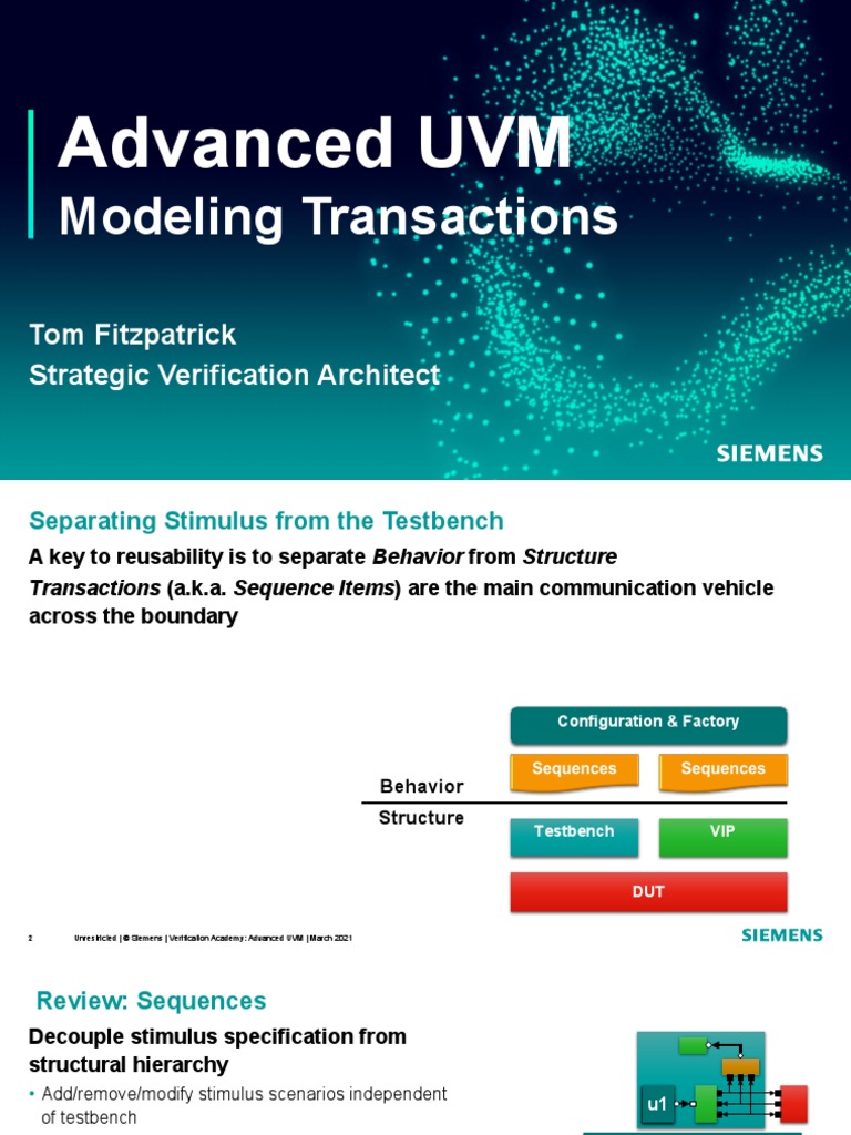 Advanced UVM: Modeling Transactions | PDF | Systems Engineering | Programming Paradigms