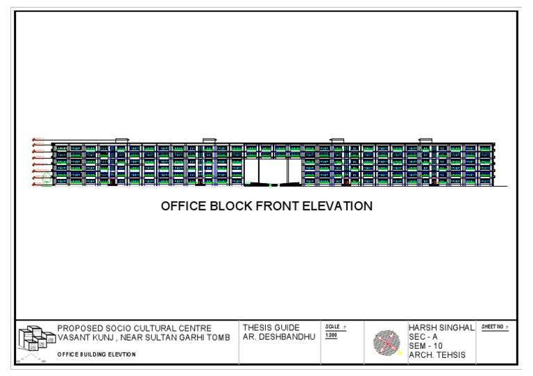 Office Building Elevation Details | PDF
