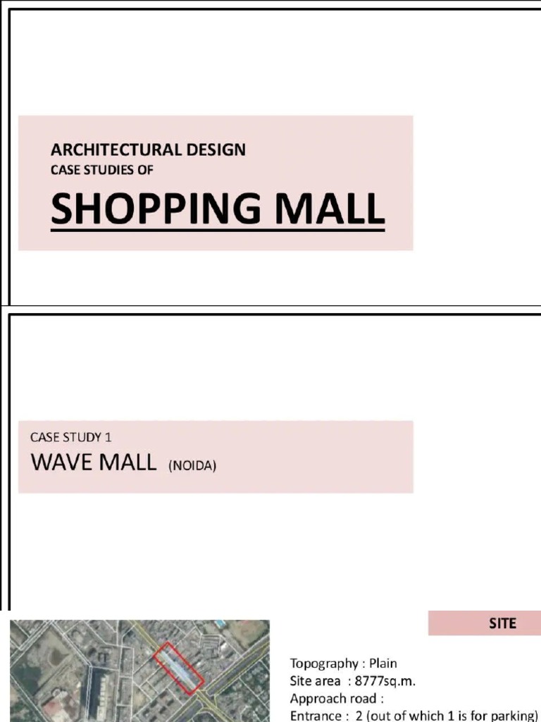 Case Studies-1) Wave Mall Noida 2) PVR Ripples Mall Vijaywada | PDF