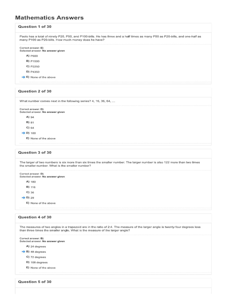Mathematics LSAT Practice 2002 | PDF