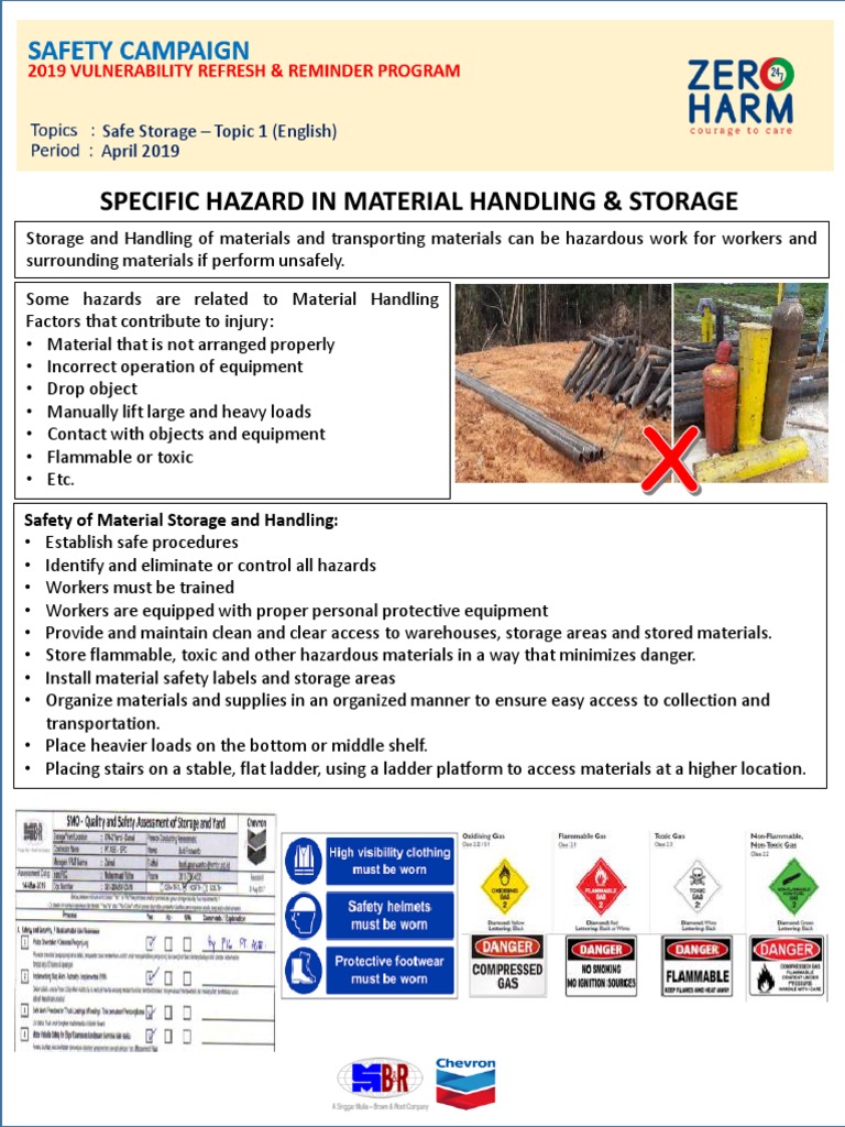 HES Safety Campaign Topic 1 - Safe Storage (Eng) 01042019 | PDF | Crane ...