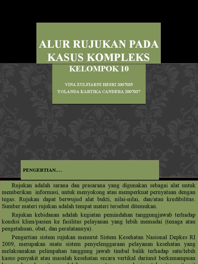 Alur Rujukan Pada Kasus Kompleks | PDF | Pengembangan Diri | Kesehatan ...