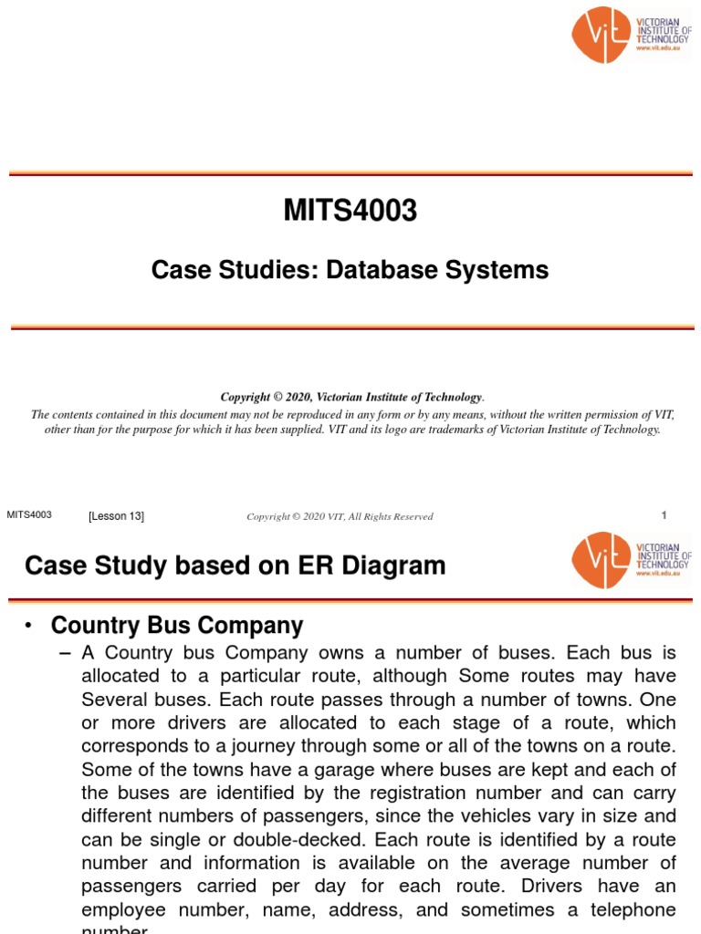 MITS4003: Case Studies: Database Systems | PDF | Software Engineering ...