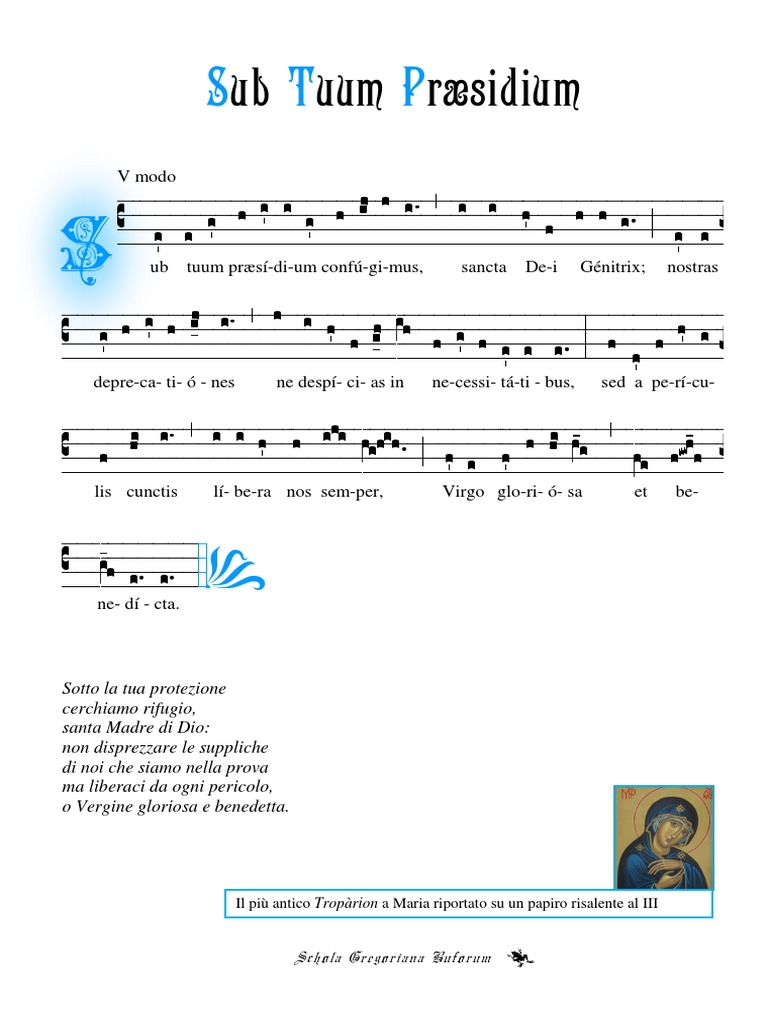 G Mariane Sub-Tuum-Praesidium | PDF