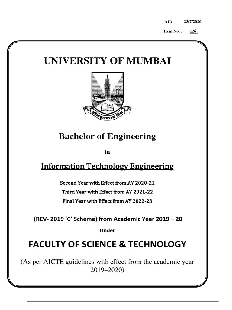 2.Final-BE Information Technology R2019 C Scheme | PDF | Curriculum ...