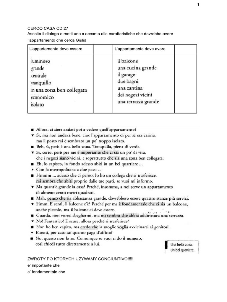Kopia CONGIUNTIVO PRESENTE - Dokumenty Google | PDF