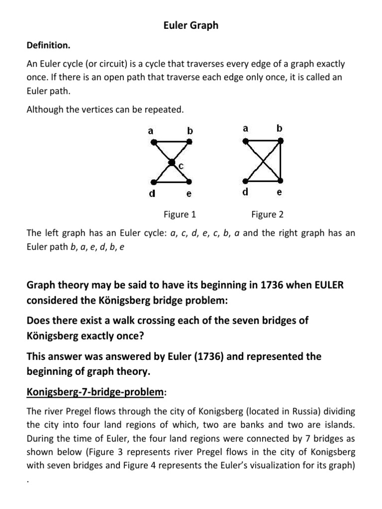 Euler and Hamiltonian Graph | PDF | Graph Theory | Discrete Mathematics