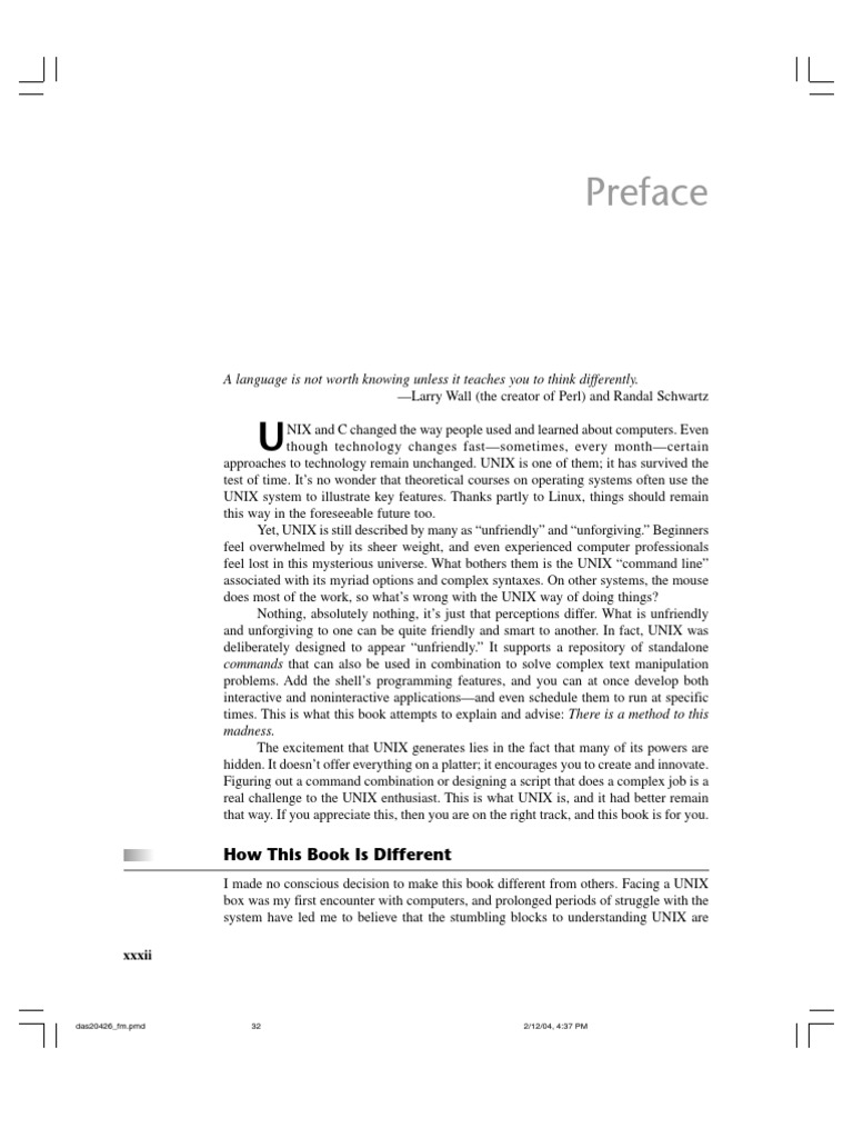 Your UNIX Ultimate Guide Preface | PDF | Scripting Language | Unix