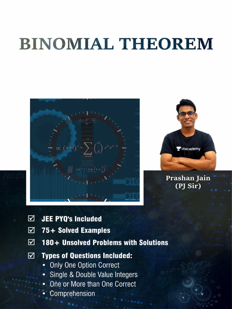 Binomial Theorem NEW BOOK | PDF | Numbers | Rational Number