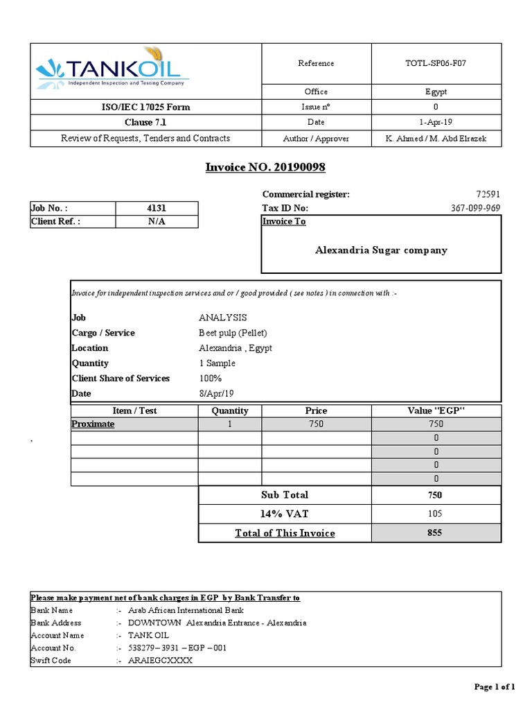 4131-20190098 Invoice | PDF | Invoice | Payments