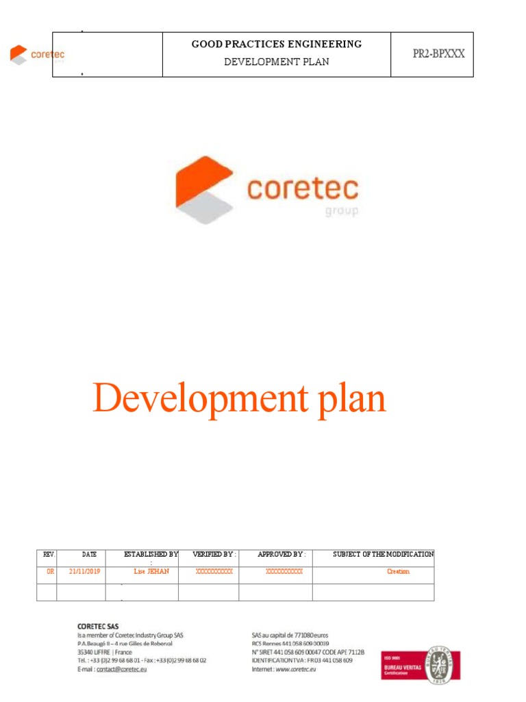 BP-Development Plan | PDF | Engineering Tolerance | Machining
