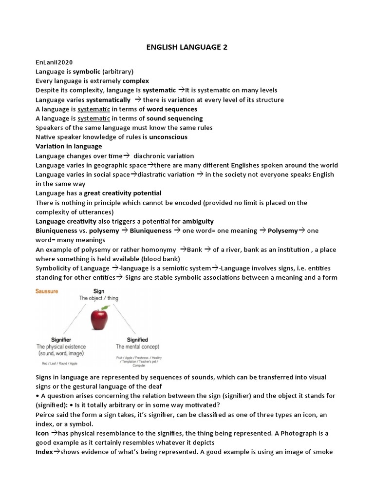 English Language 2 Breakdown | PDF | Verb | Part Of Speech
