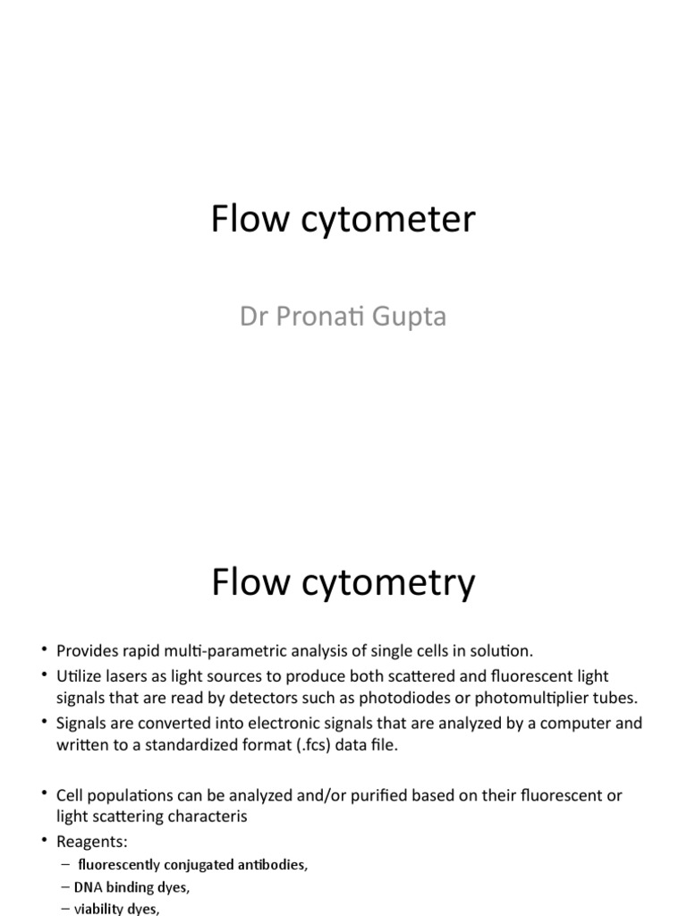 Flow Cytometry Basics and Applications | PDF | Science & Mathematics ...