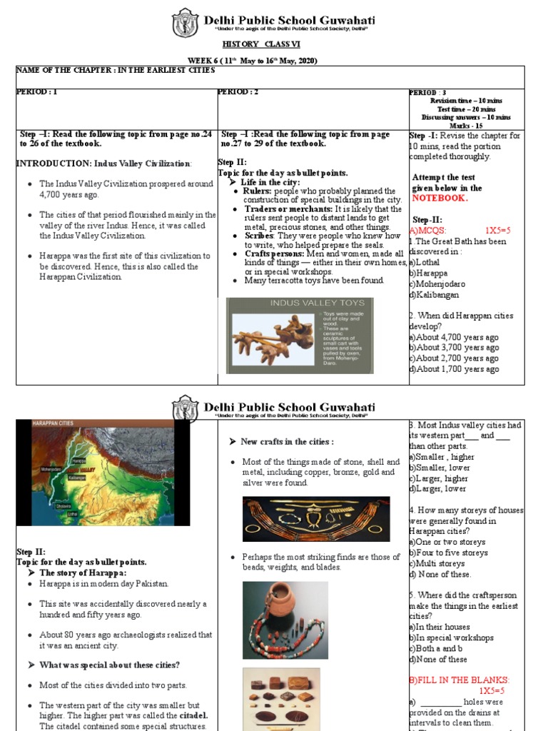 Week 6 History Class 6 Chap 3 | PDF