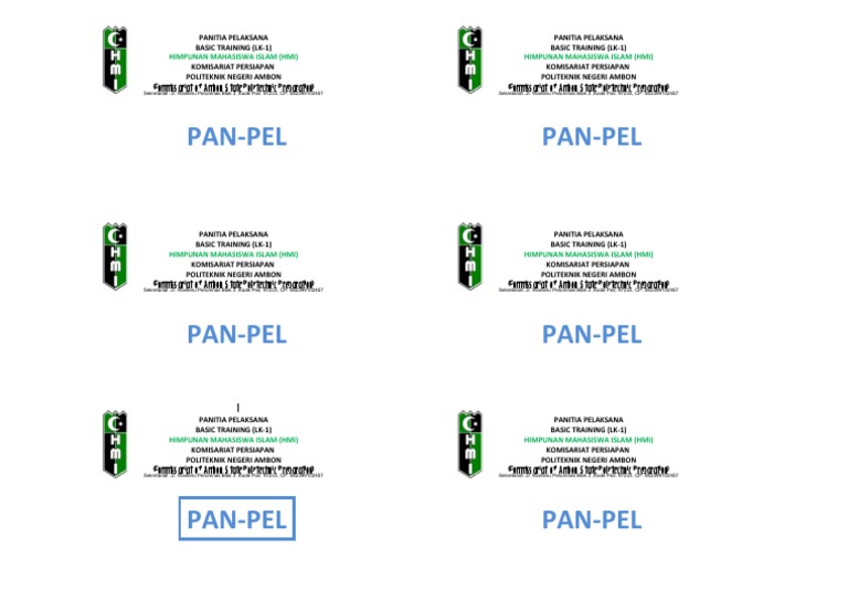 Cap PAN-PEL Hmi | PDF