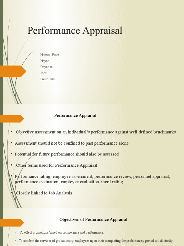 Performance Appraisal Presentation | PDF | Performance Appraisal ...