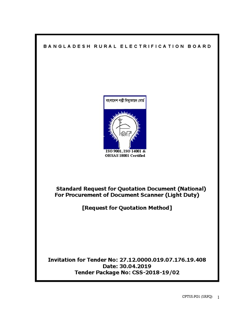 Quotation Scanner IT | PDF | Procurement | Specification (Technical ...