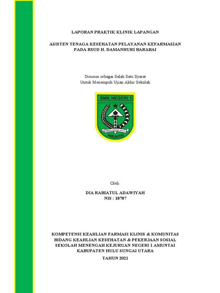 Halaman Muka Lapooran Farmasi 2021 | PDF | Pengelolaan Keuangan & Uang ...