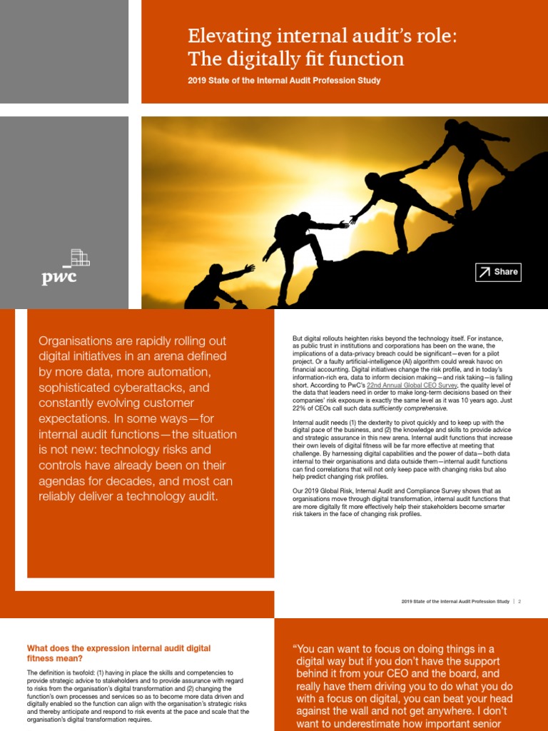 Elevating Internal Audit's Role: The Digitally Fit Function | PDF ...