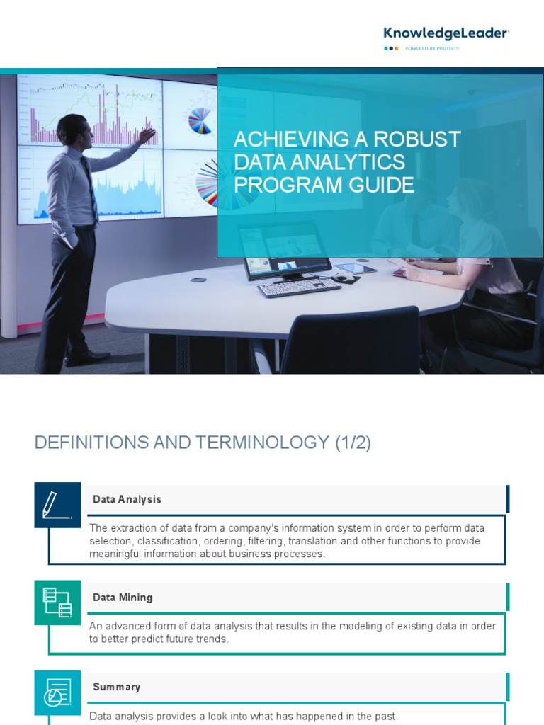 Achieving A Robust Data Analytics Program Guide | PDF | Data Analysis ...