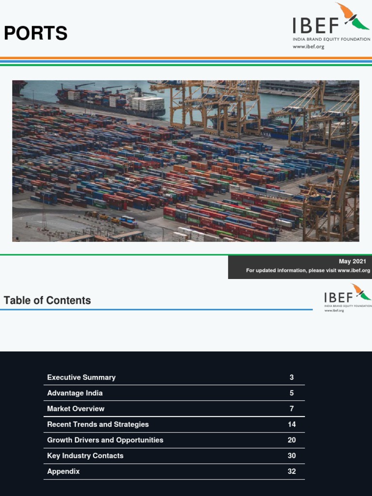 Indian Ports Industry Report (May, 2021) - Ports-May-2021 | PDF | Port ...