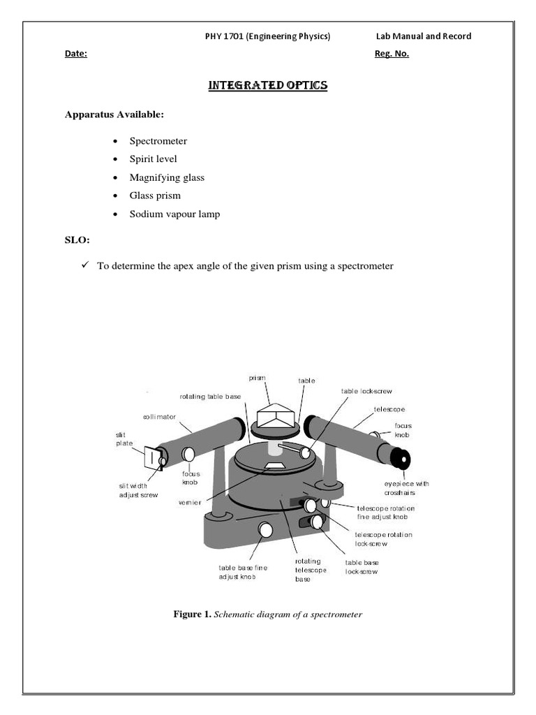 Integrated Optics: Apparatus Available | PDF | Science & Mathematics ...