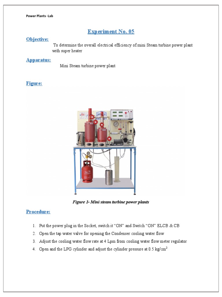 Lab Experiment 05 | PDF | Boiler | Power Station