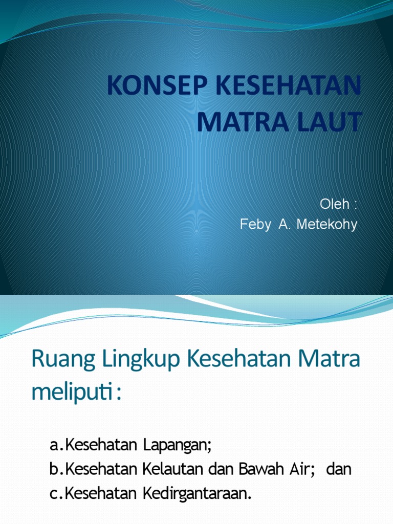 Konsep Kesehatan Matra Laut | PDF