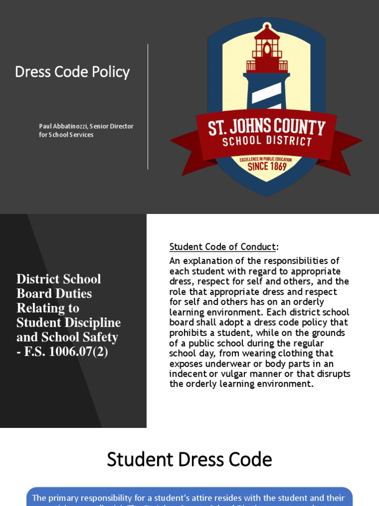 Student Dress Code Guidelines | PDF | Clothing | Softlines (Retail)