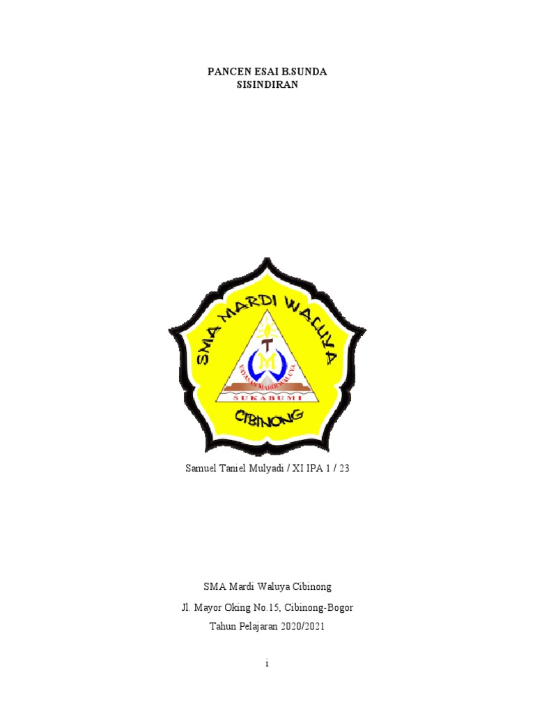 Samuel Taniel M - XI IPA 1 - PANCEN SUNDA | PDF
