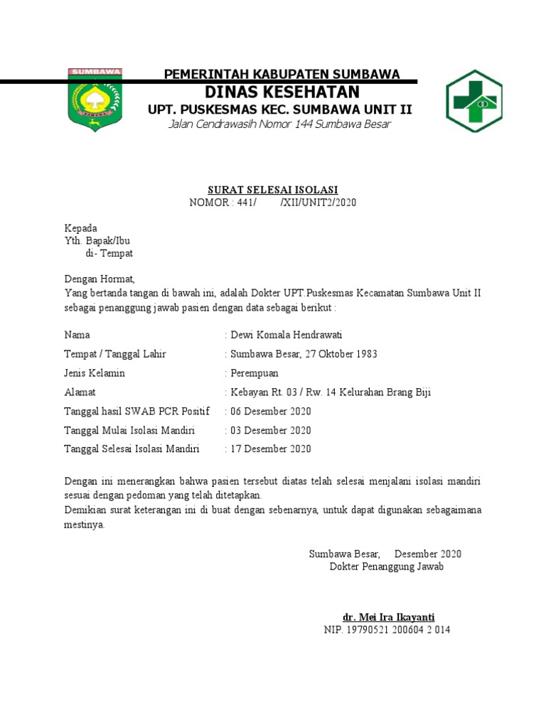 Surat Selesai | PDF