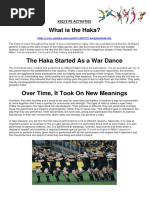 Ka Mate: All Blacks Haka Lyrics | PDF | Māori | Polynesian New Zealander