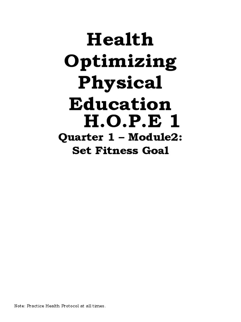 Module 2 (PE 11) | PDF | Physical Fitness | Aerobic Exercise