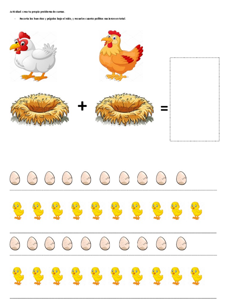 Gallinitas Actividad para Los Niños | PDF