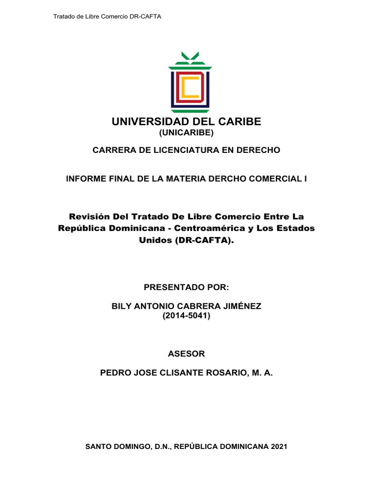 Tratado de Libre Comercio DR-CAFTA | PDF | Arancel | Economias