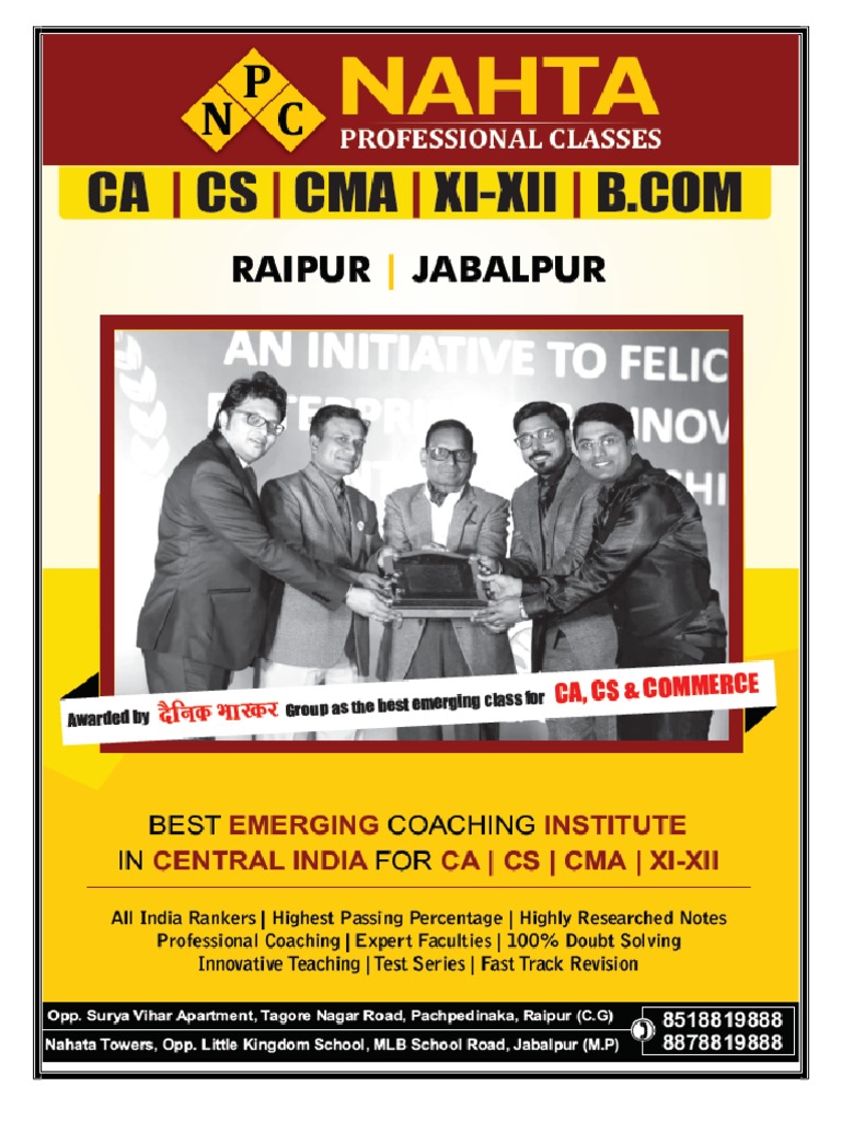 CA Foundation Account Scanner by Nahta Coaching | PDF | Bookkeeping ...