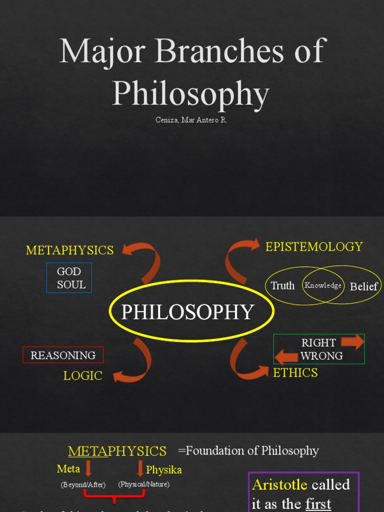 Major Branches of Philosophy Explained | PDF | Metaphysics | Epistemology