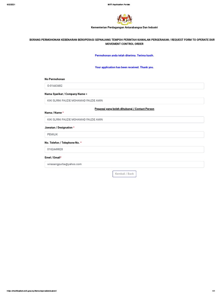 MITI Application Portals Kiki | PDF