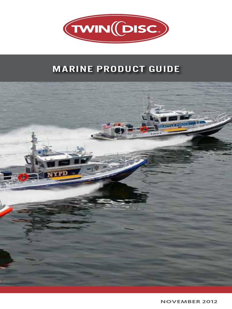 Twin Disc Marine Product Guide | PDF | Horsepower | Marine Propulsion