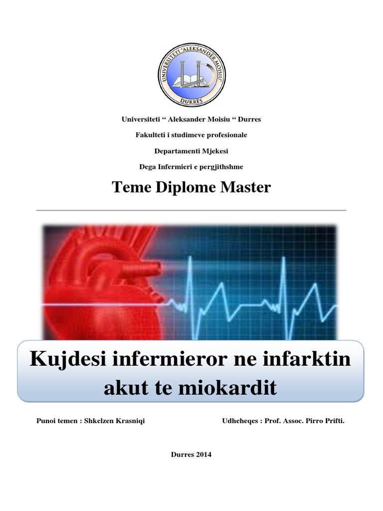 Kujdesi Infermieror Ne Infarktin Akut Te Miokardit. | PDF