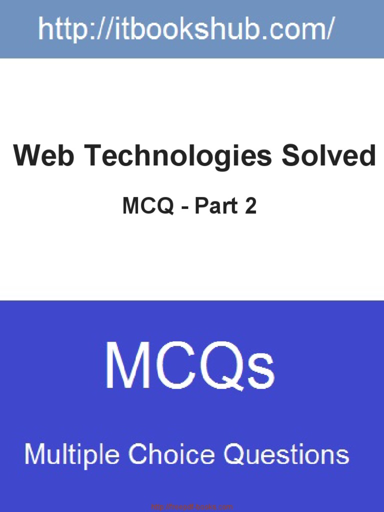 Web Technologies Solved MCQ Part 2 | PDF | Internet & Web | World Wide Web